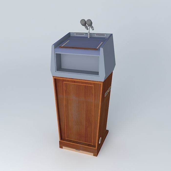Presidential Blue Goose lectern free 3D model | CGTrader