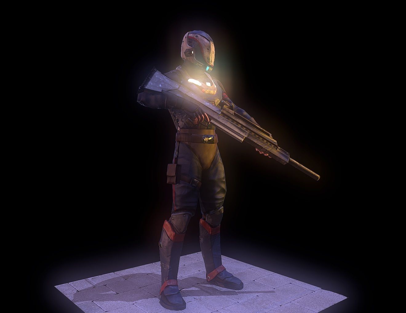 3D model Sci-fi Police VR / AR / low-poly | CGTrader