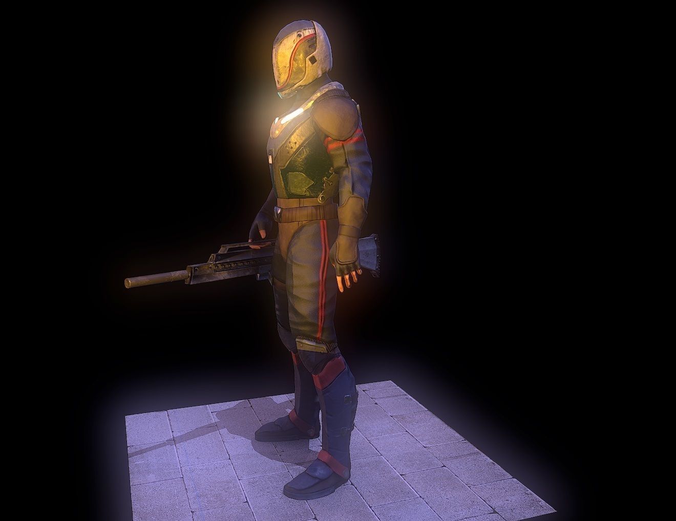 3D model Sci-fi Police VR / AR / low-poly | CGTrader