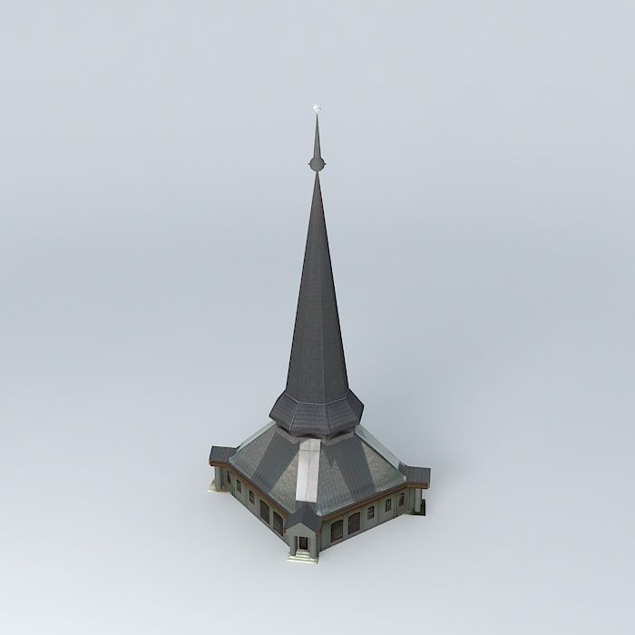 Reformed church ds free 3D model | CGTrader