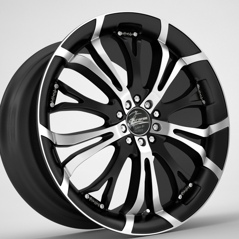 Barracuda wheel rims 3D model | CGTrader
