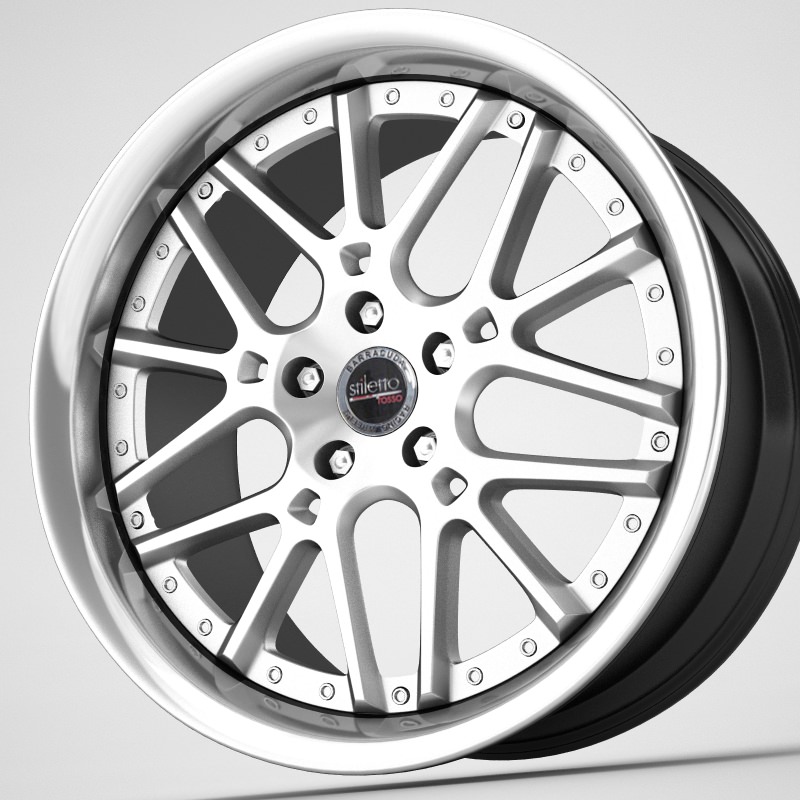 Barracuda wheel rims 3D model | CGTrader