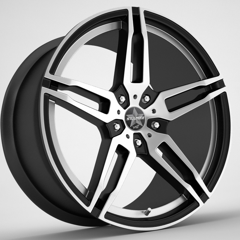 Barracuda wheel rims 3D model | CGTrader