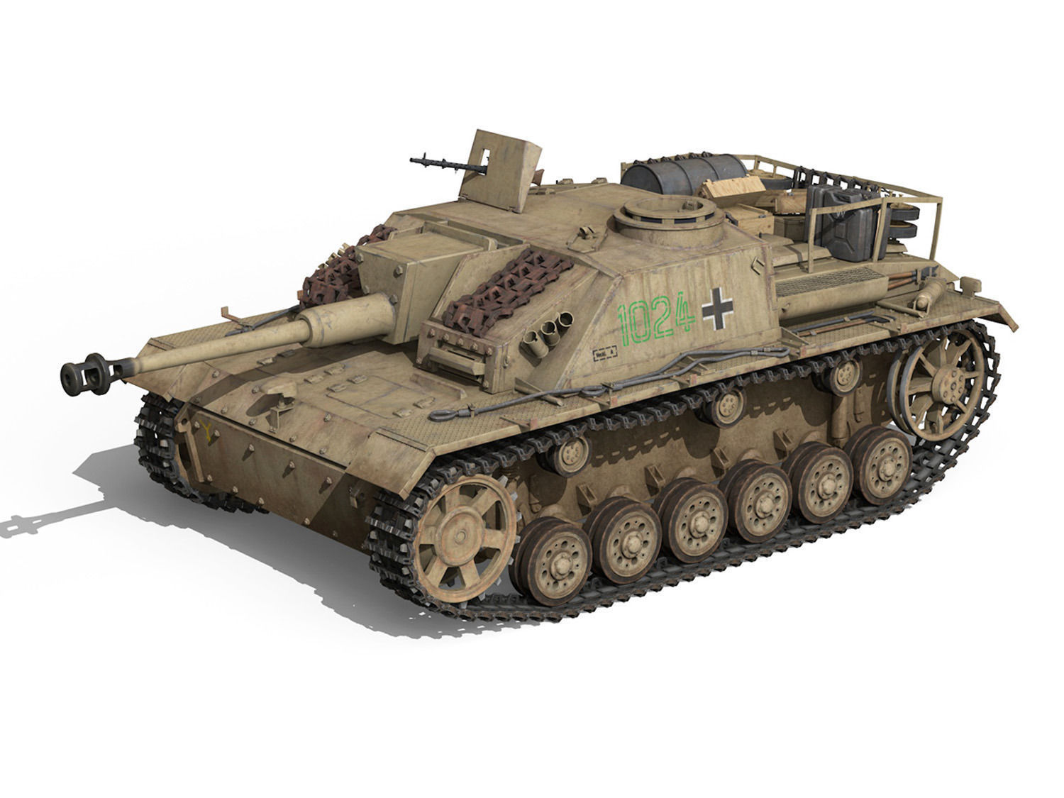 StuG III - Ausf G - 1024 - Early Production 3D model | CGTrader