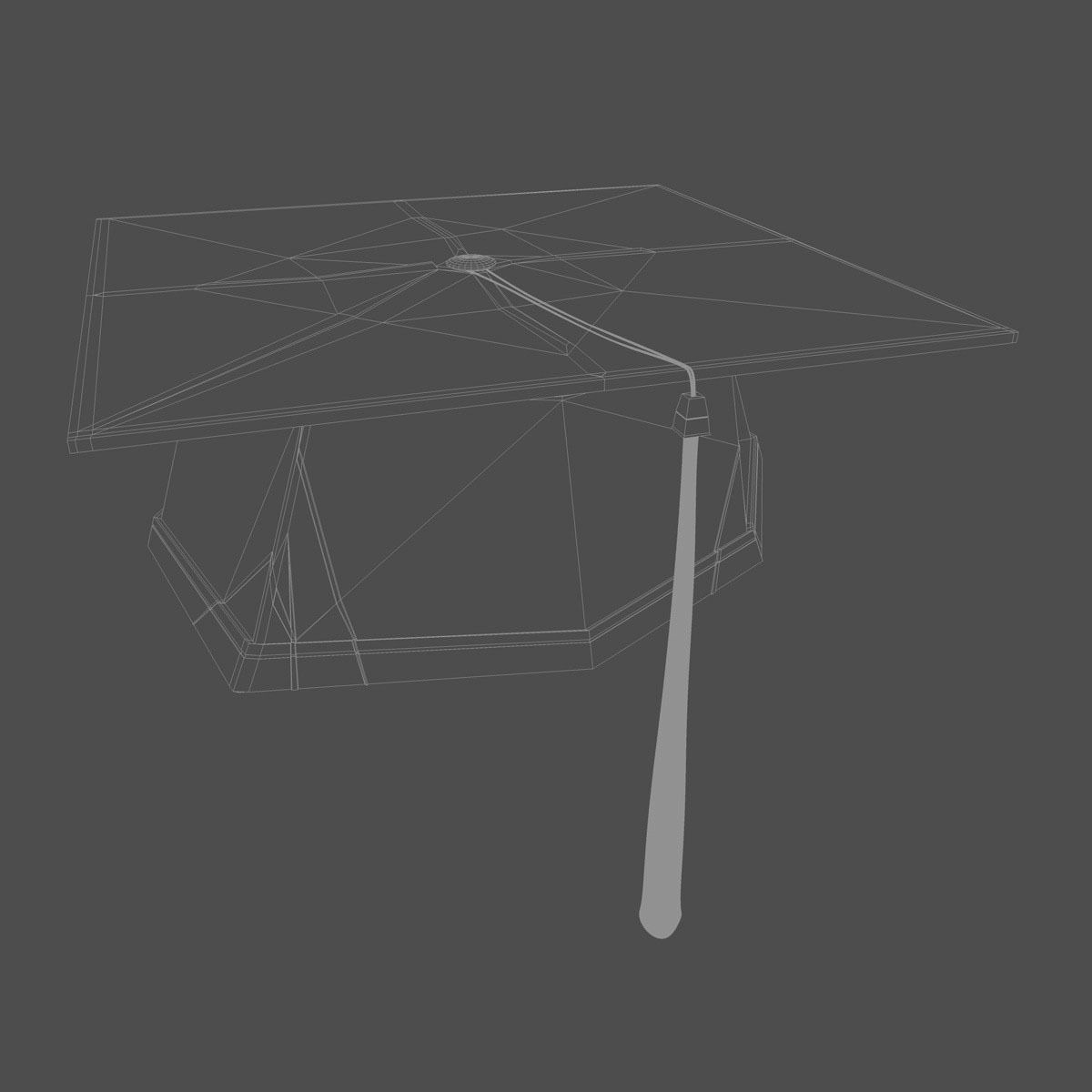 Graduation Cap 3D model | CGTrader
