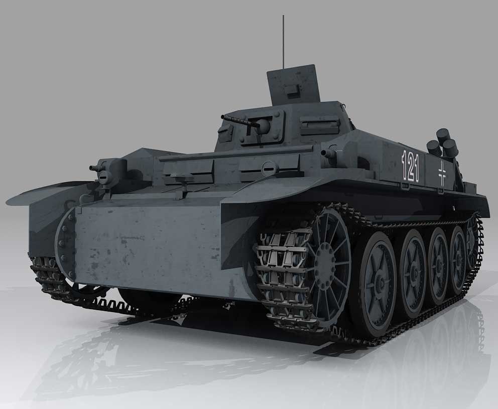 Panzer II Flamingo Flammpanzer Sdkfz 122 3D model | CGTrader