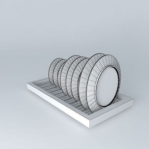 Dish rack free 3D Model MAX OBJ 3DS FBX STL DAE - CGTrader.com