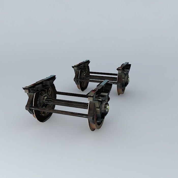 SPARE SPOKED BOGIES For Wagons free 3D Model MAX OBJ 3DS FBX STL DAE ...