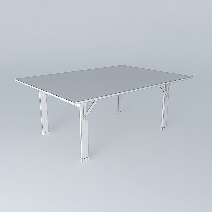 Folding table free 3D model | CGTrader