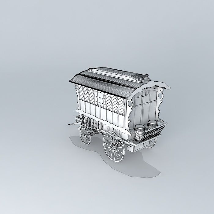 Romany Caravan LEDGE Excec Style free 3D model | CGTrader