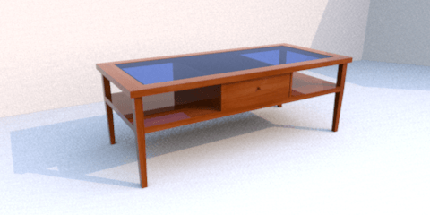 Saloon table free 3D model | CGTrader