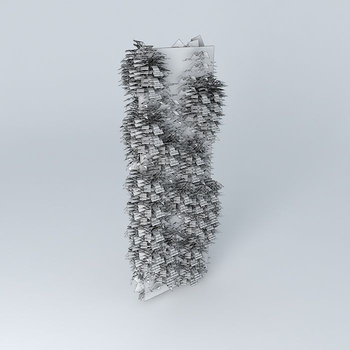 Vertical vegetation Garden free 3D model | CGTrader