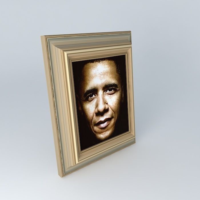 Famous People Barack Obama Eyes Illusion free 3D model | CGTrader