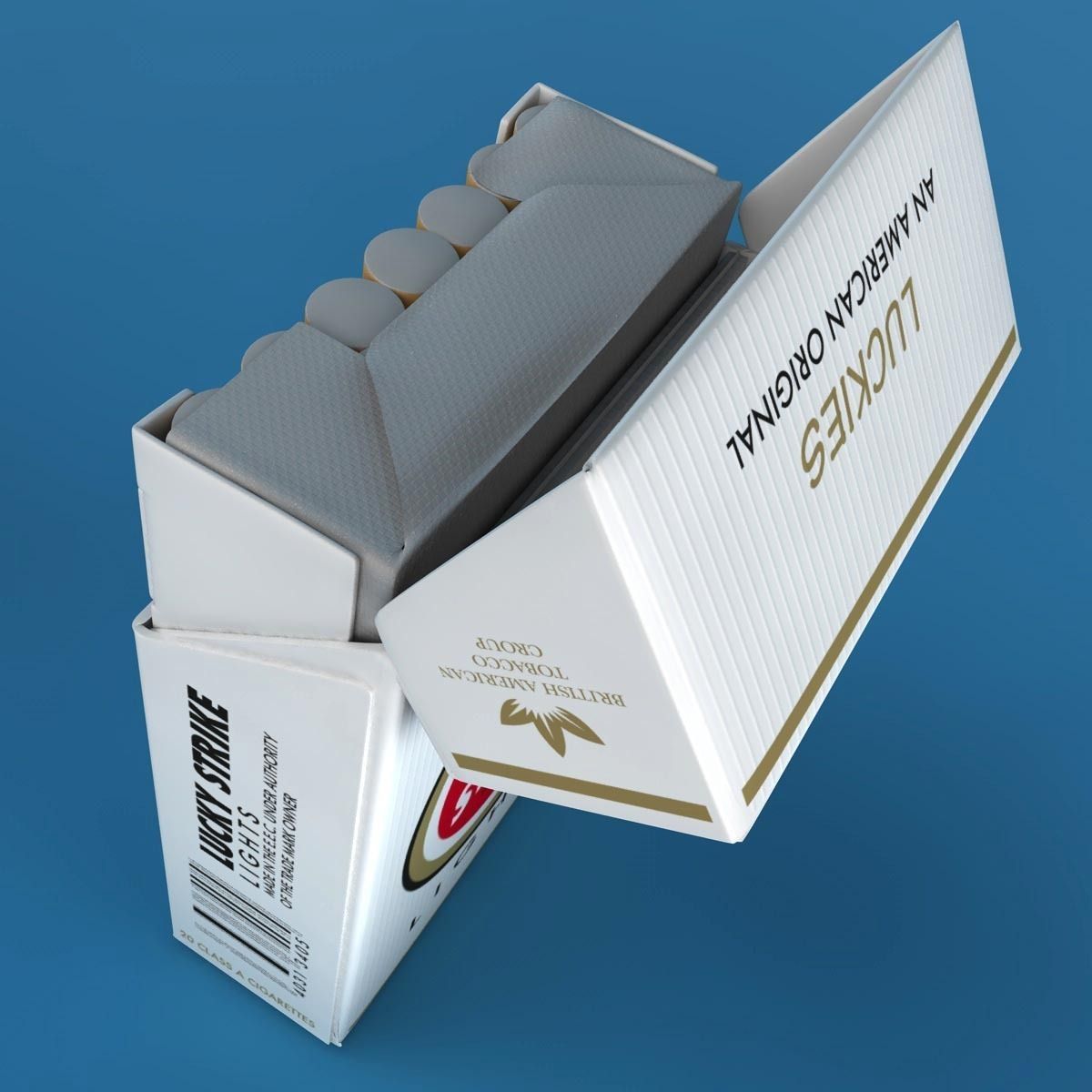 Realistic Cigarettes Pack - RIGGED 3D model | CGTrader