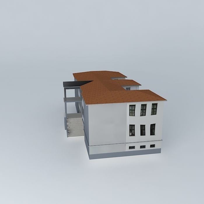 Primary school 3D model | CGTrader
