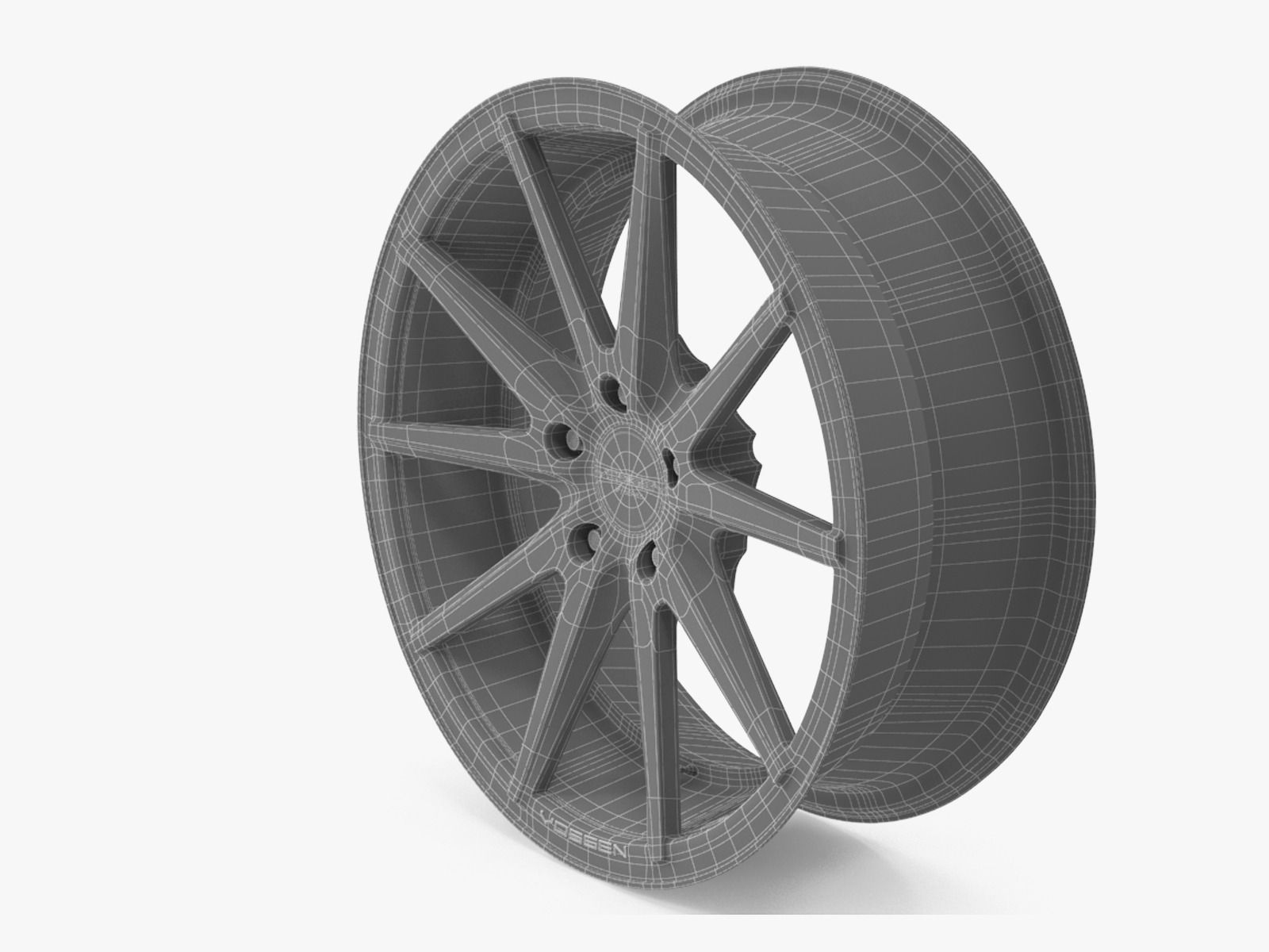 Rim Vossen VFS1 Chrome 3D model | CGTrader