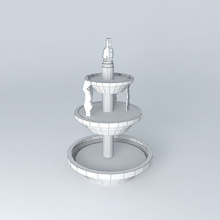 Fountain free 3D model | CGTrader