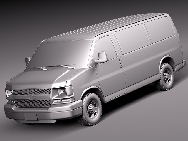 Chevrolet Express Van 2001-2013 3D model | CGTrader