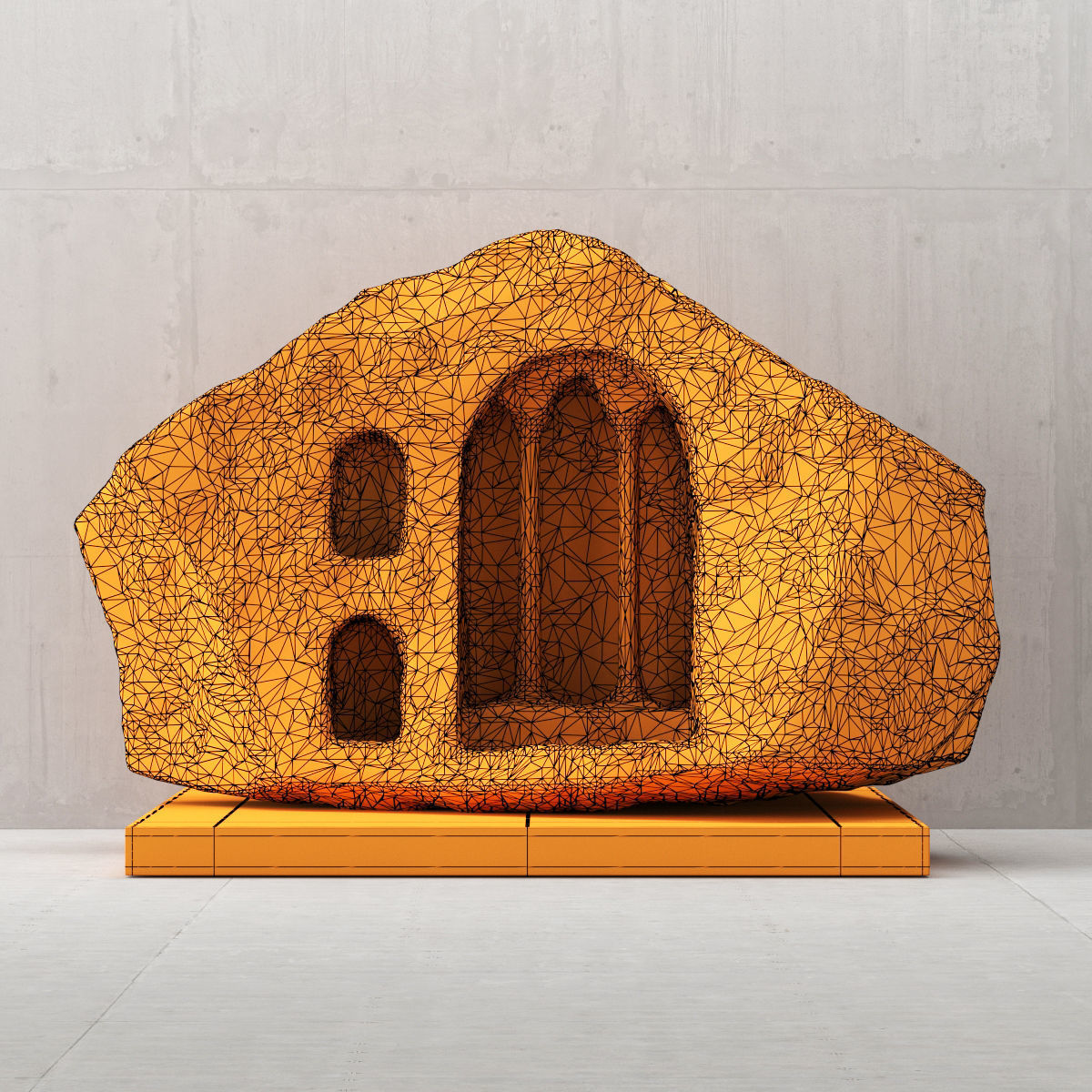 Stone decor cave 3D model | CGTrader