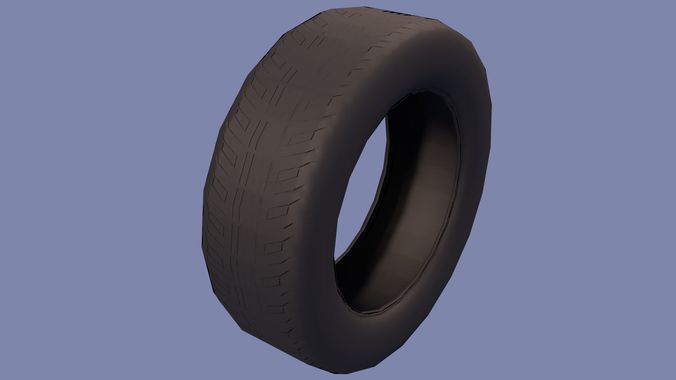 3D model Generic Low Poly car tire VR / AR / low-poly | CGTrader