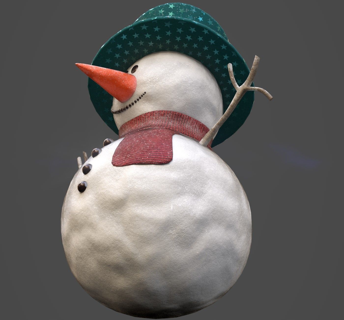 3D model SnowMan - Game Ready VR / AR / low-poly | CGTrader