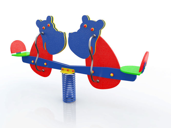 Playground Kids Children Teeter Totter 3D model | CGTrader
