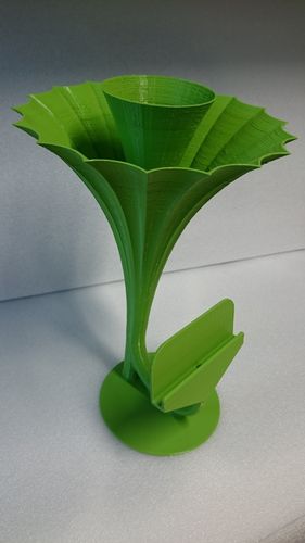 Soundflower flower vase 3D model 3D printable | CGTrader