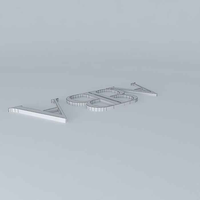 ABBA Logo free 3D model | CGTrader