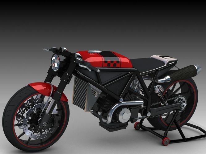 Cafe Racer Concept 3D model | CGTrader