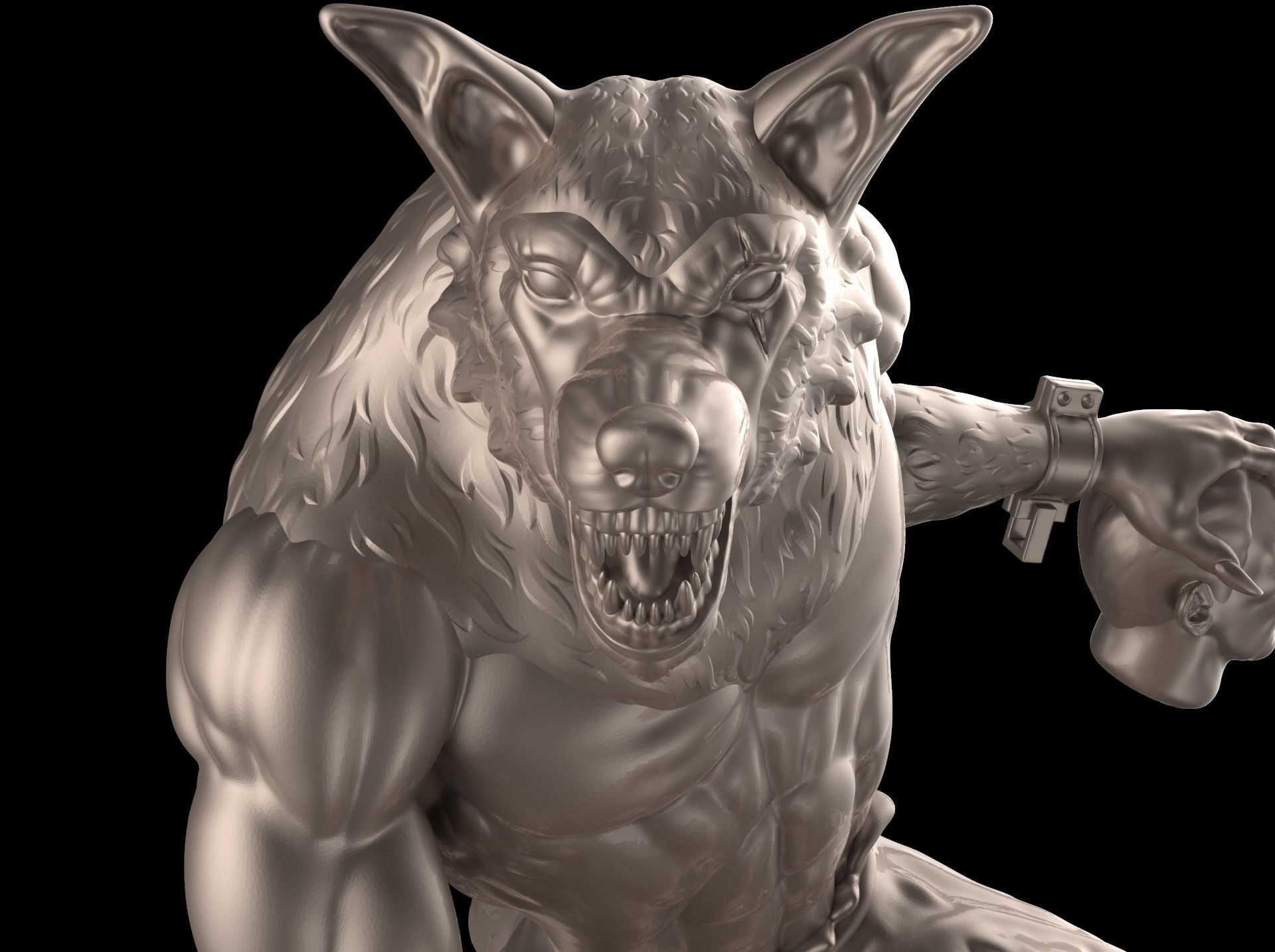 Werewolf free 3D model 3D printable | CGTrader