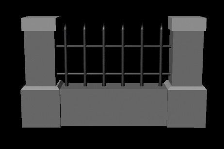 3D model Gate and Border VR / AR / low-poly | CGTrader