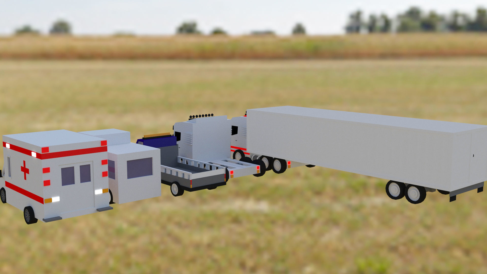 Low Poly Vehicles free VR / AR / low-poly 3D model | CGTrader