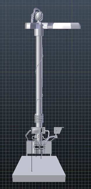 Blade Runner Street Lamp 3D model | CGTrader