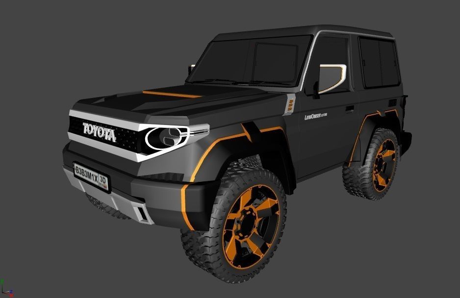 Toyota Land Cruiser XJ700 Concept 3D model | CGTrader