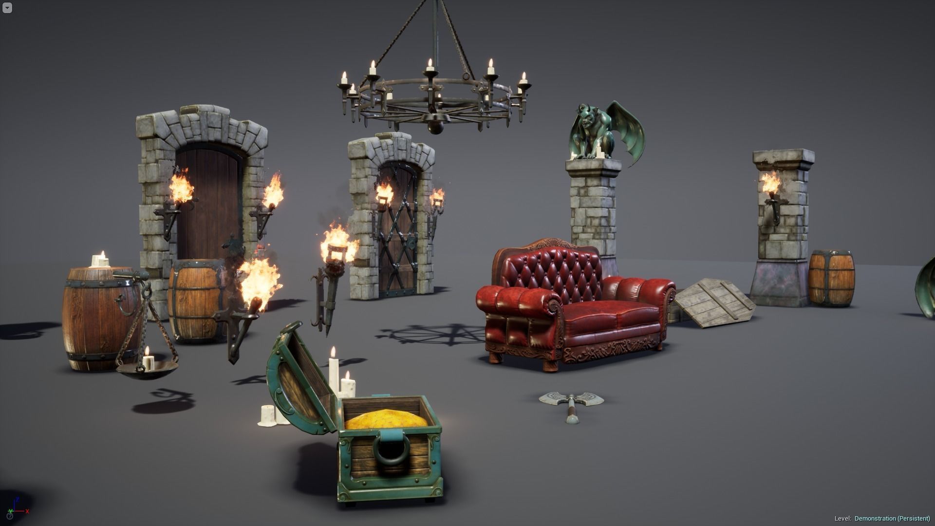 3D model Fantasy Props Interior Pack VR / AR / low-poly | CGTrader