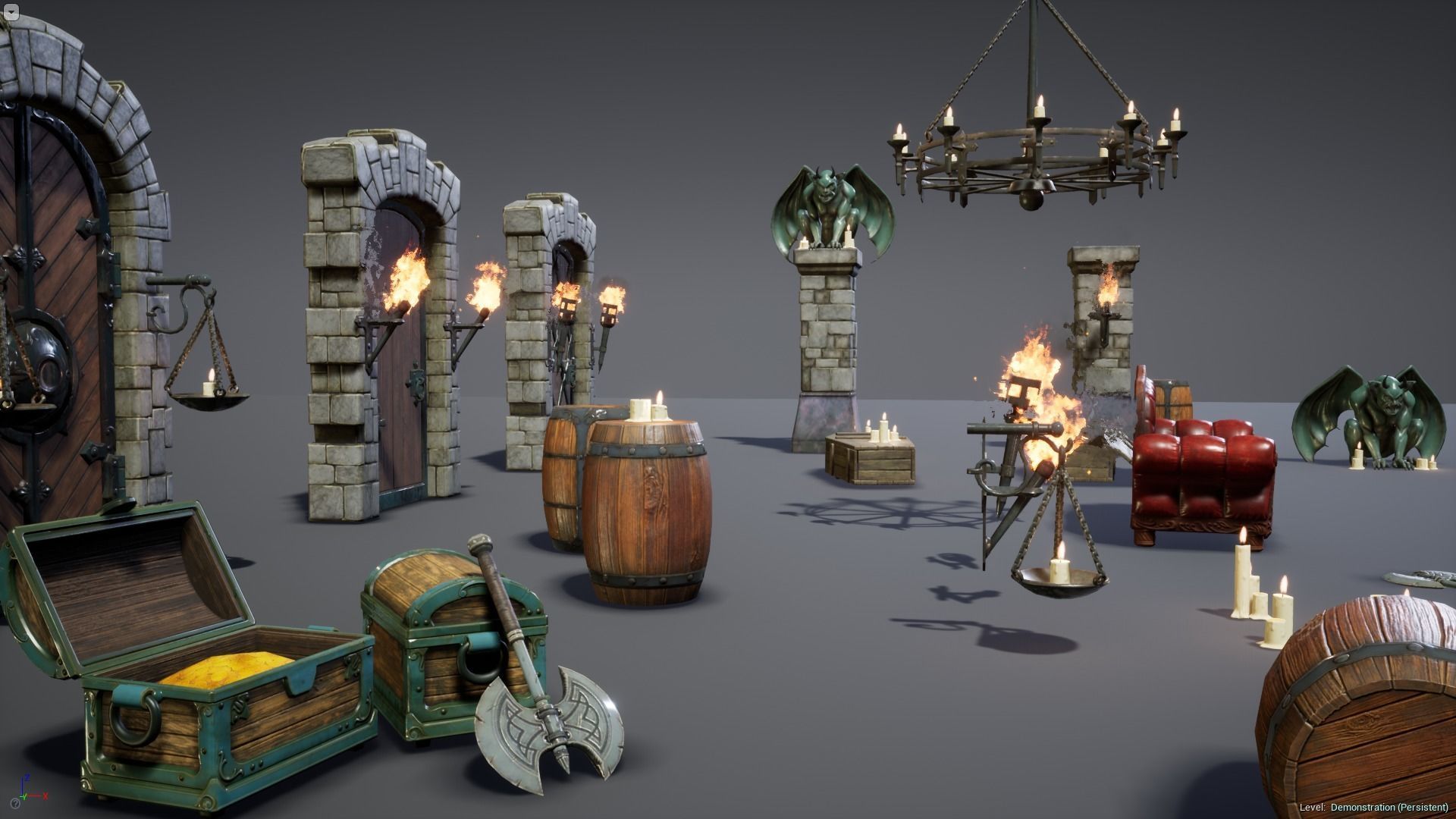 3D model Fantasy Props Interior Pack VR / AR / low-poly | CGTrader