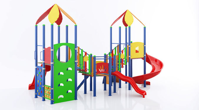 kids child playground 3d model 4 3D model | CGTrader