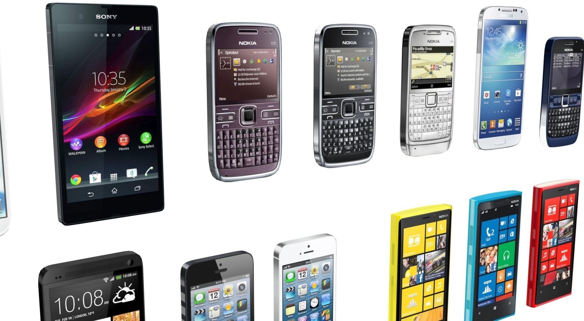 3D model Low poly mobile phone collection VR / AR / low-poly | CGTrader