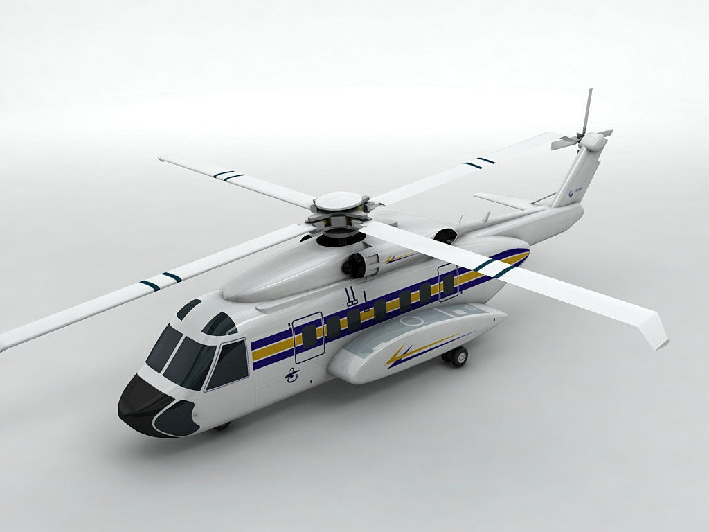 Sikorsky S92 Helicopter -2 3D model | CGTrader