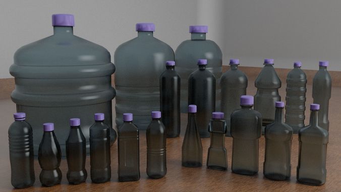 bottles shapes 3D model | CGTrader