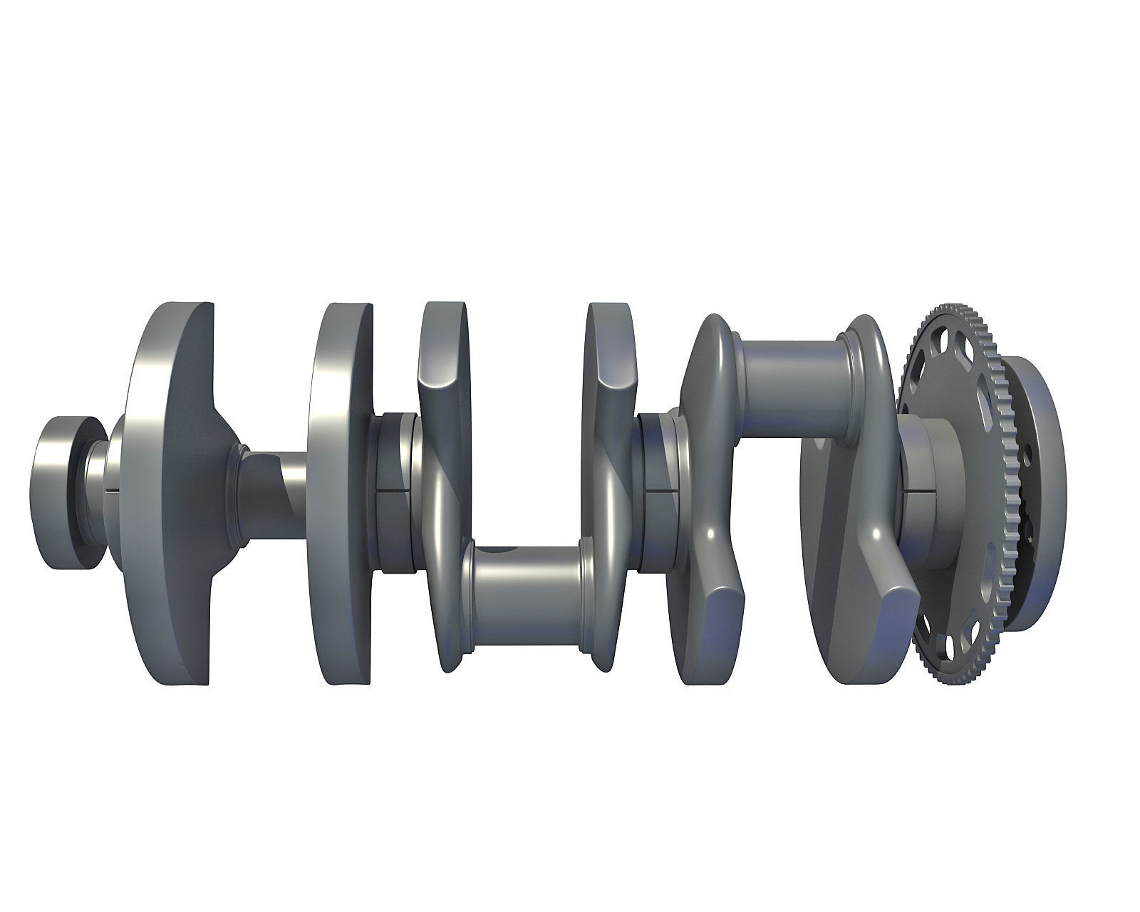 Crankshaft V6 Engine 3D model | CGTrader