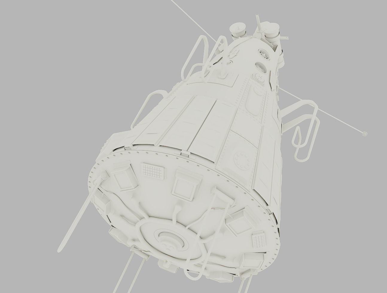 sputnik 3 russian spacecraft 3D model | CGTrader