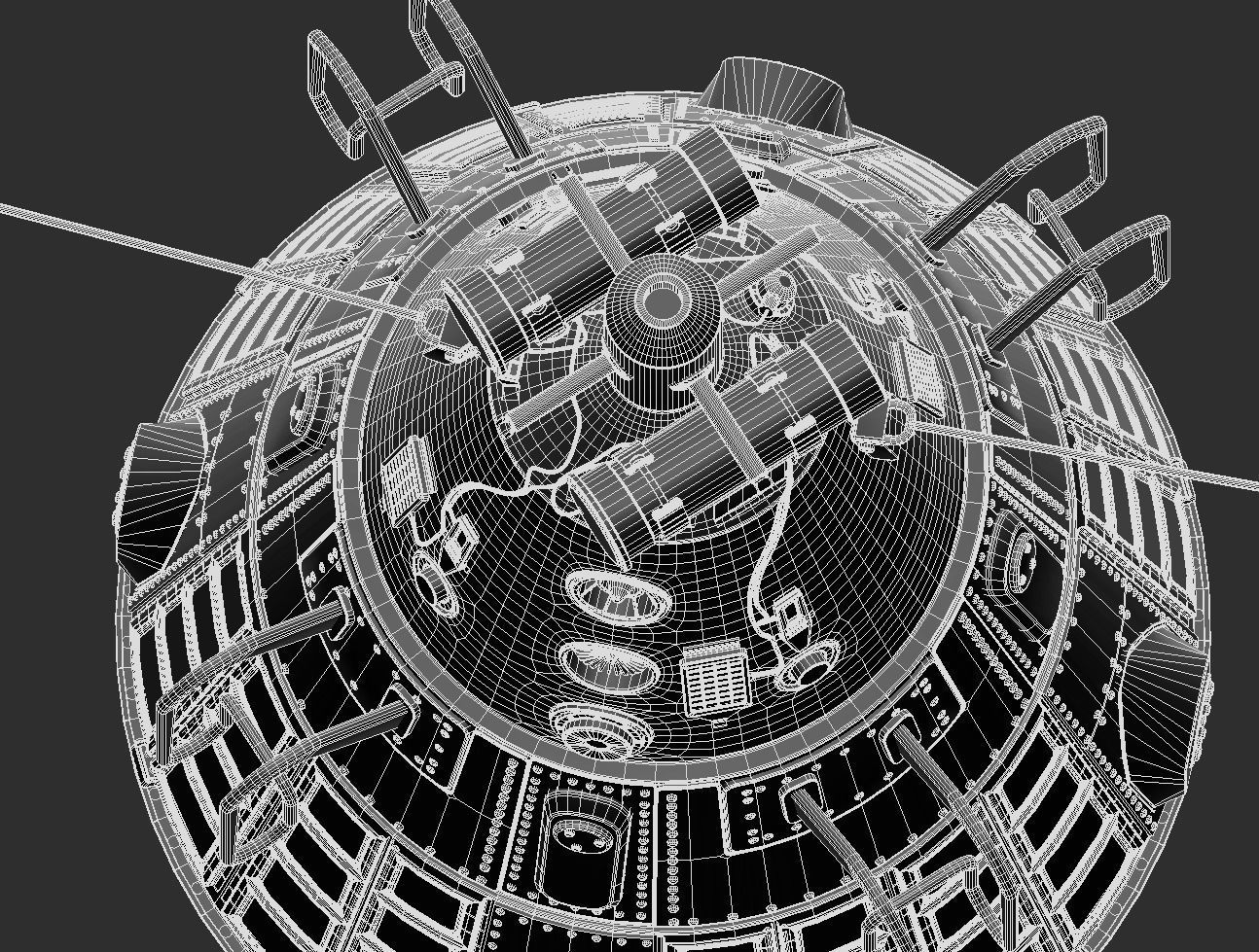 sputnik 3 russian spacecraft 3D model | CGTrader