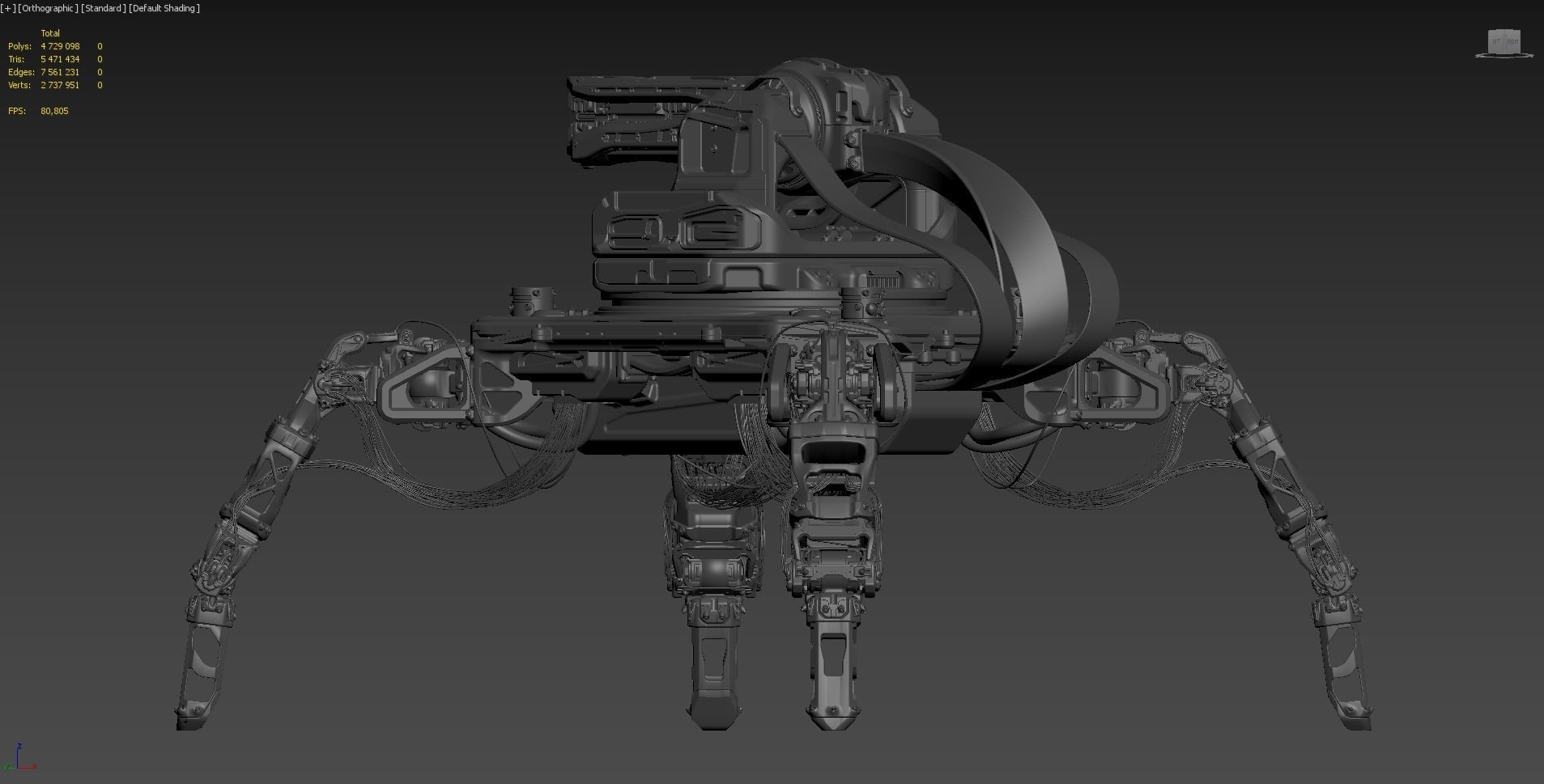 Sci-fi Turret robot 3D model | CGTrader