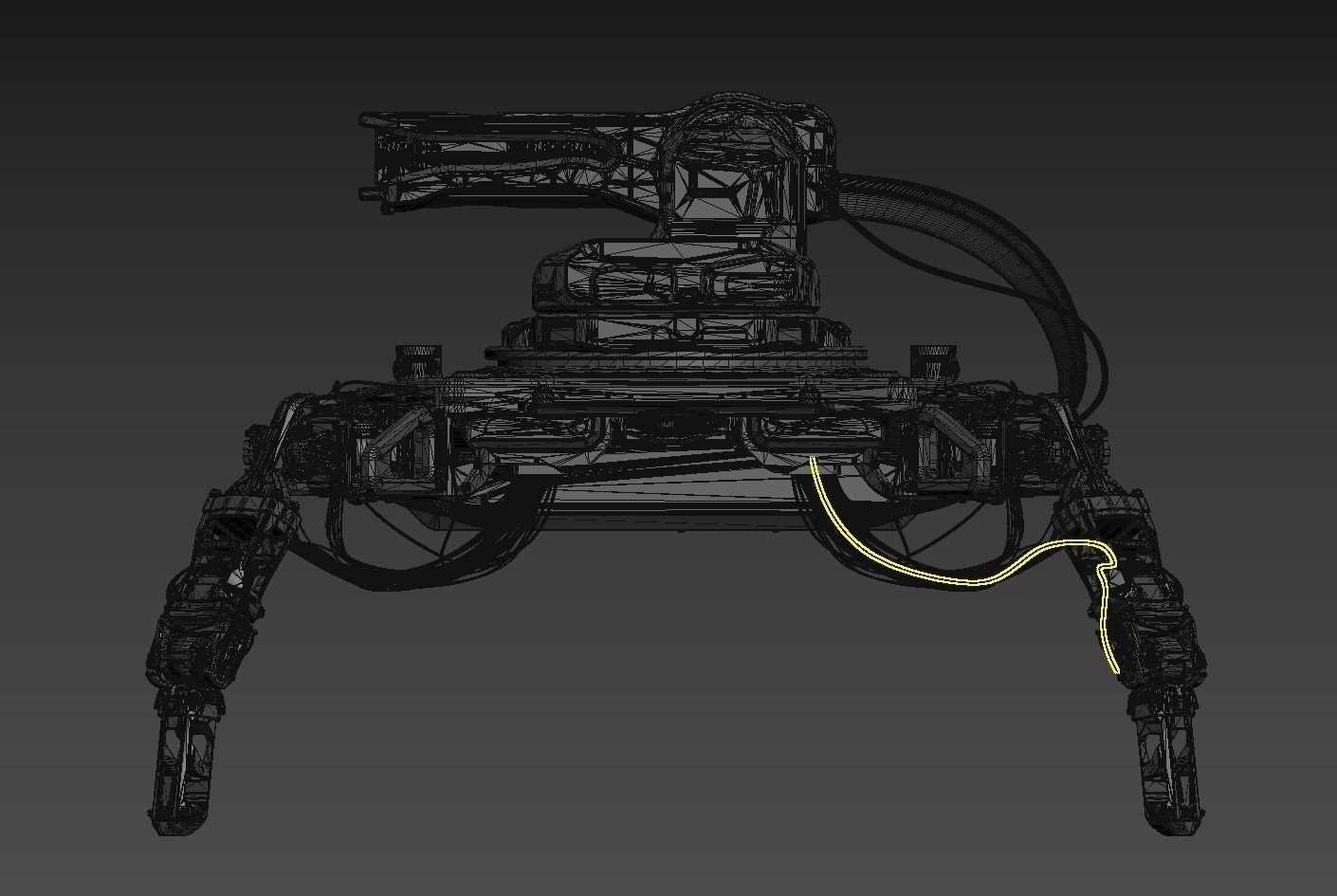 Sci-fi Turret robot 3D model | CGTrader