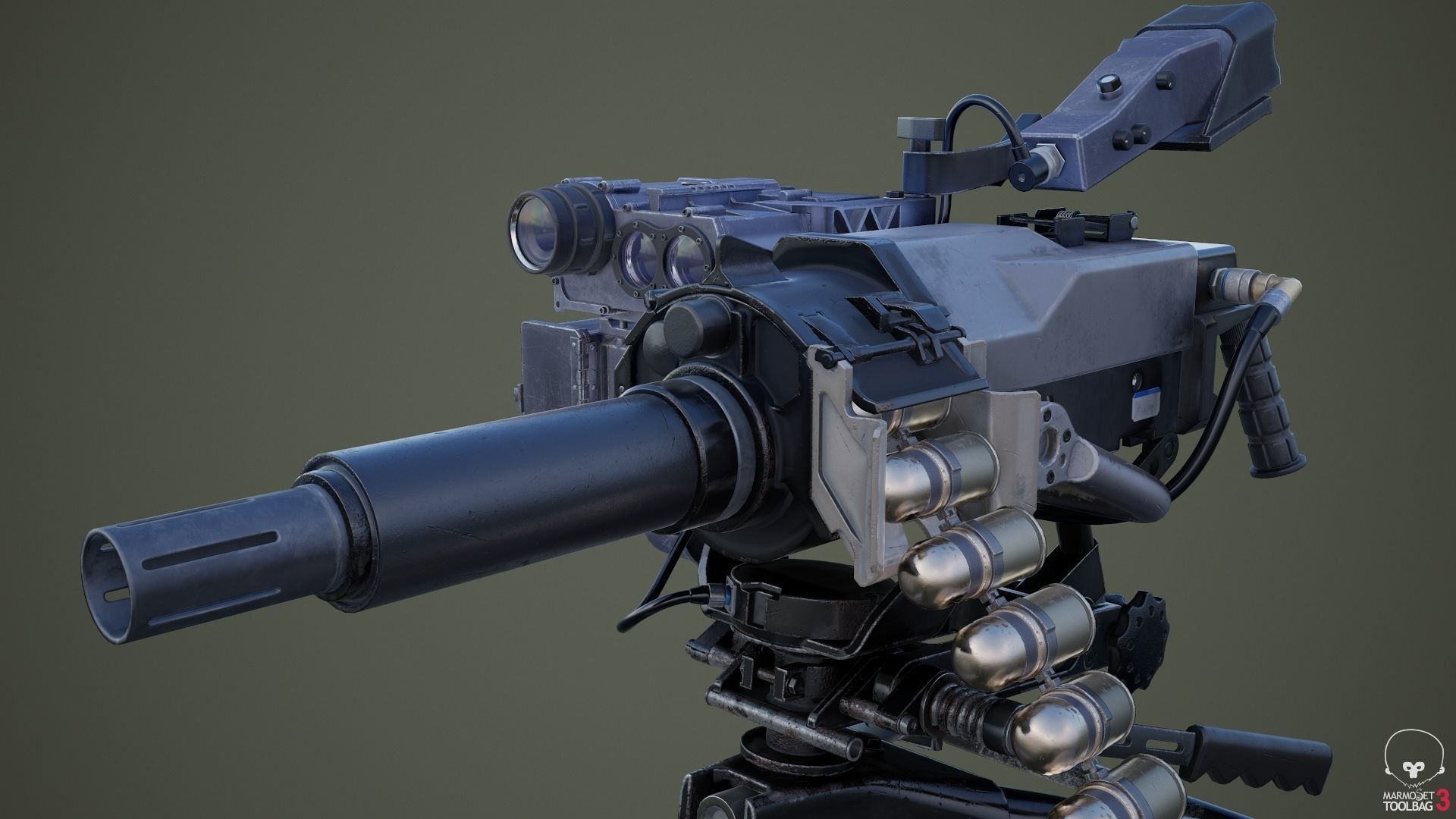 MK47 grenade launcher 3D model | CGTrader