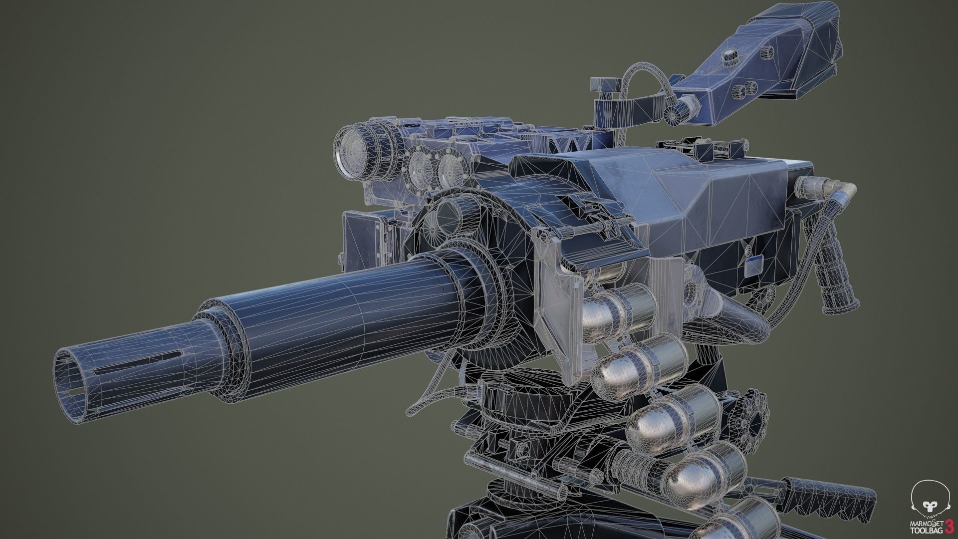 MK47 grenade launcher 3D model | CGTrader