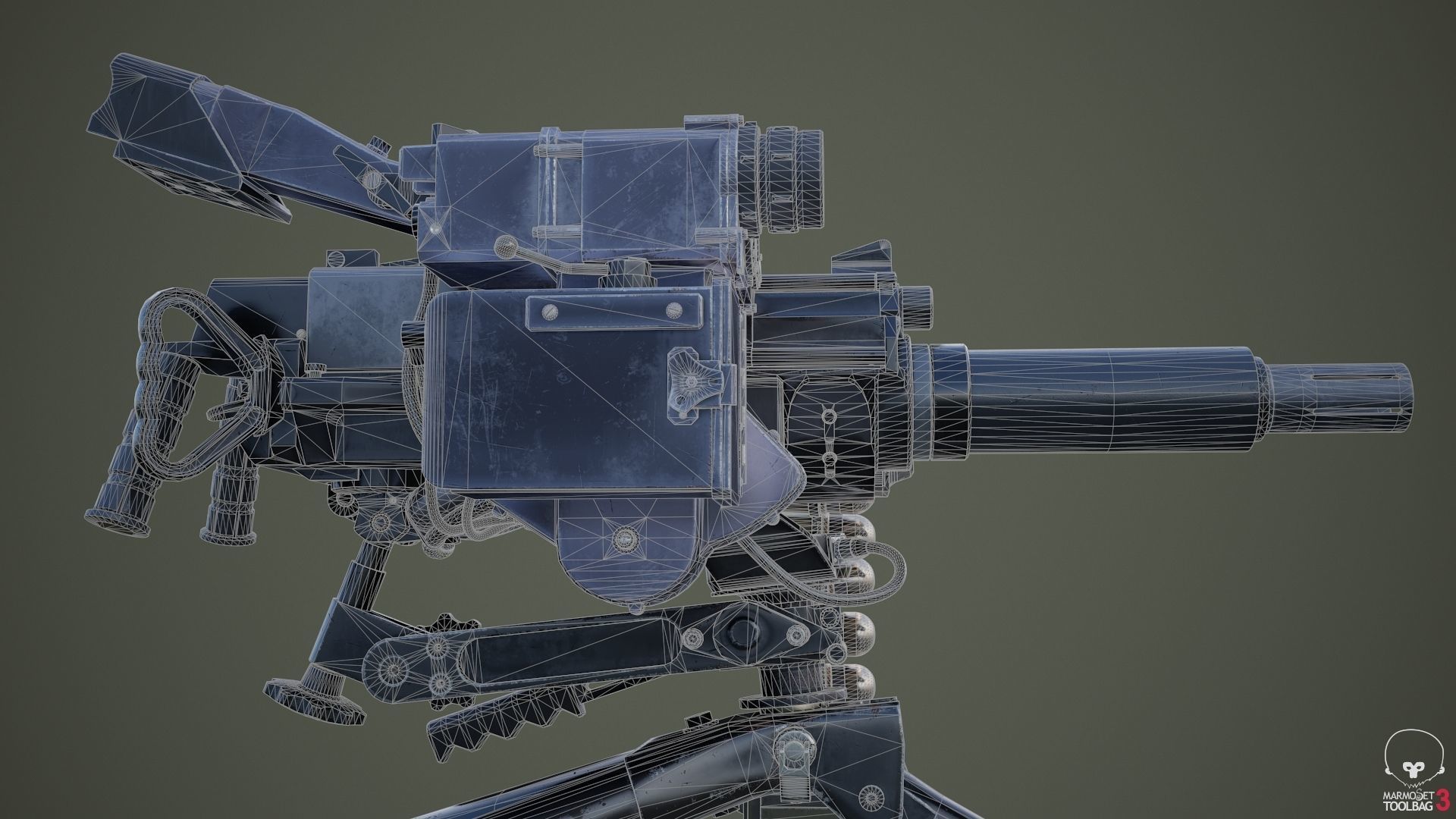 MK47 grenade launcher 3D model | CGTrader