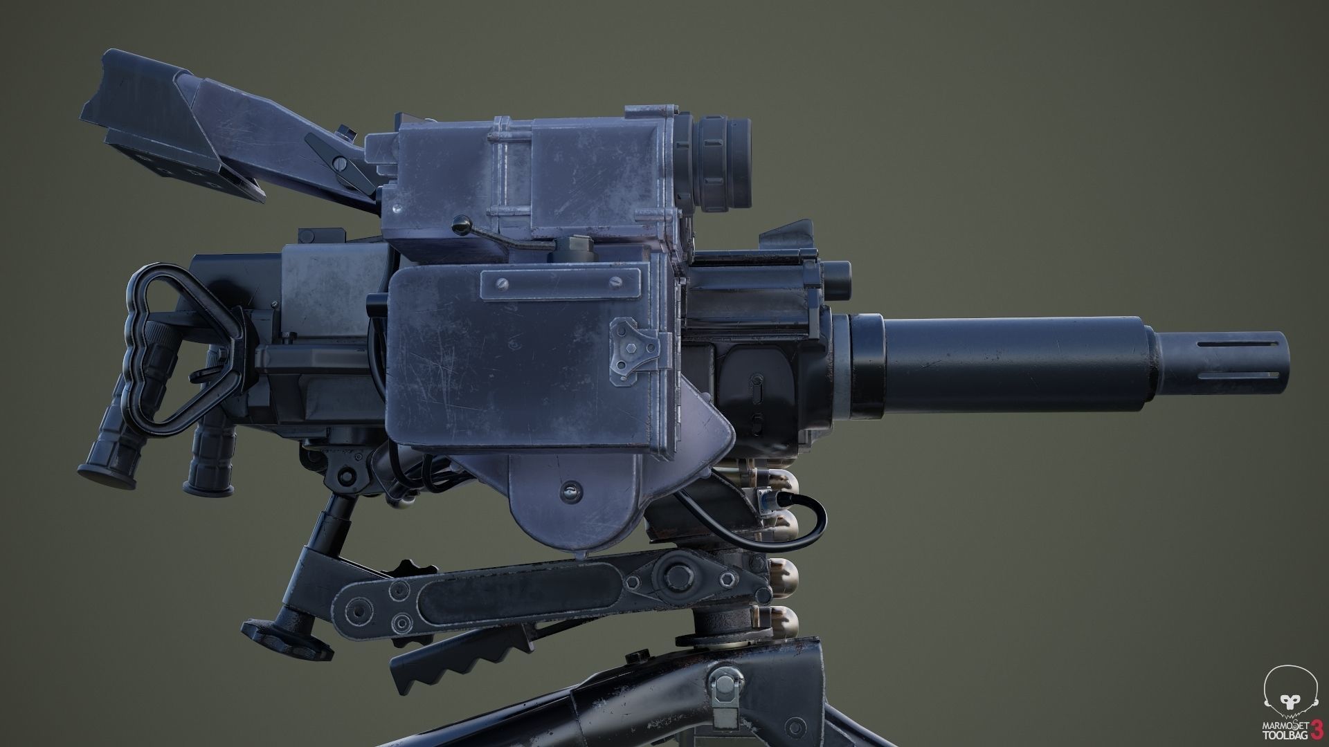 MK47 grenade launcher 3D model | CGTrader