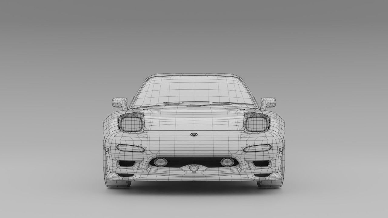 3D model Mazda RX-7 FD3S VR / AR / low-poly | CGTrader
